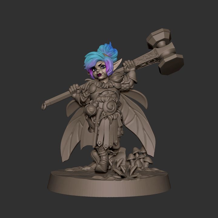 3D Printable Pixie Warrior by Bite the Bullet